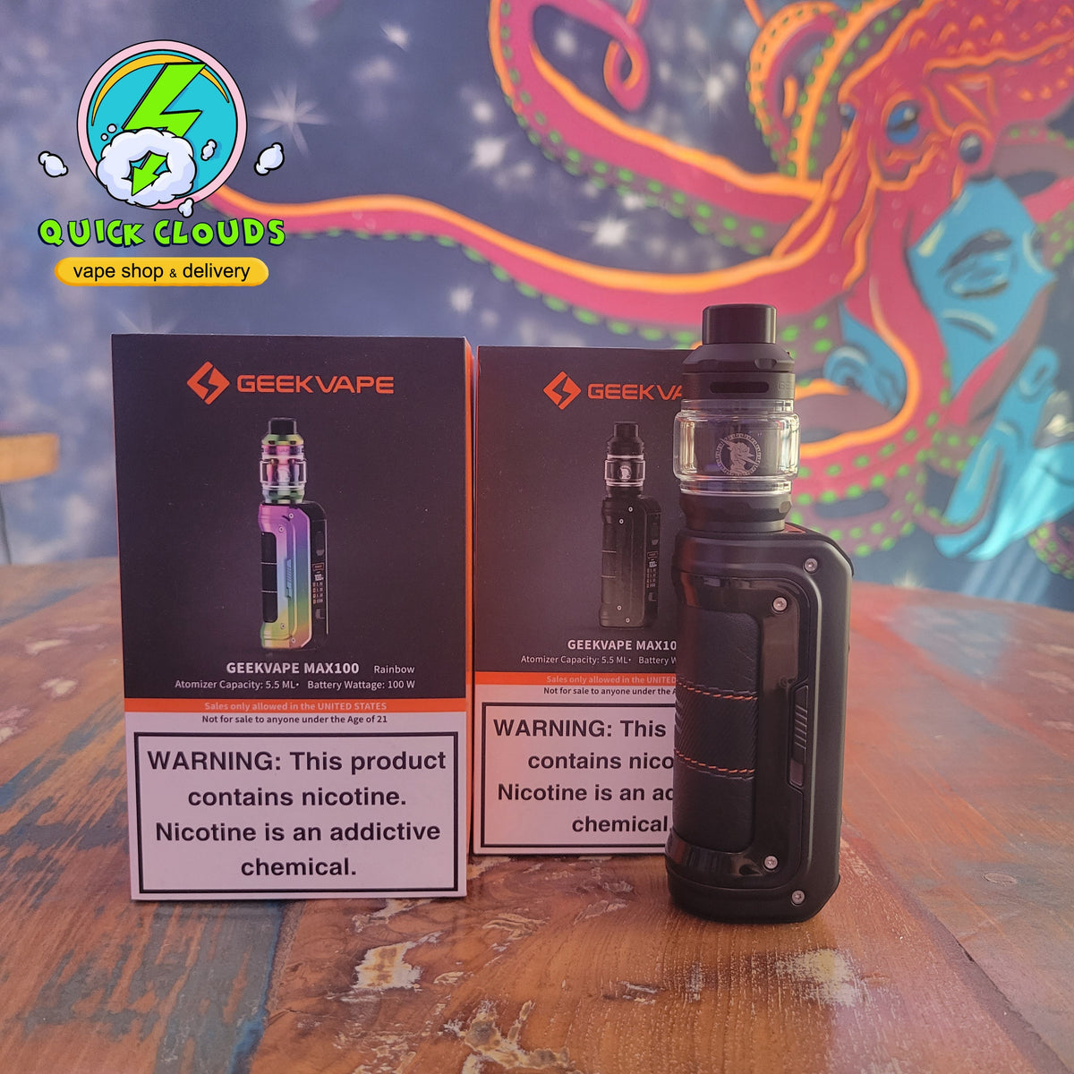 Geekvape M100 Kit Aurora: Quick Clouds Vape Shop Hardware- Kits w/ Tanks